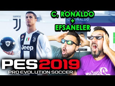 ŞOK OLDUK! C. RONALDO VE EFSANE İSİMLER ÇIKTI! | PES 2019 TOP AÇILIMI!
