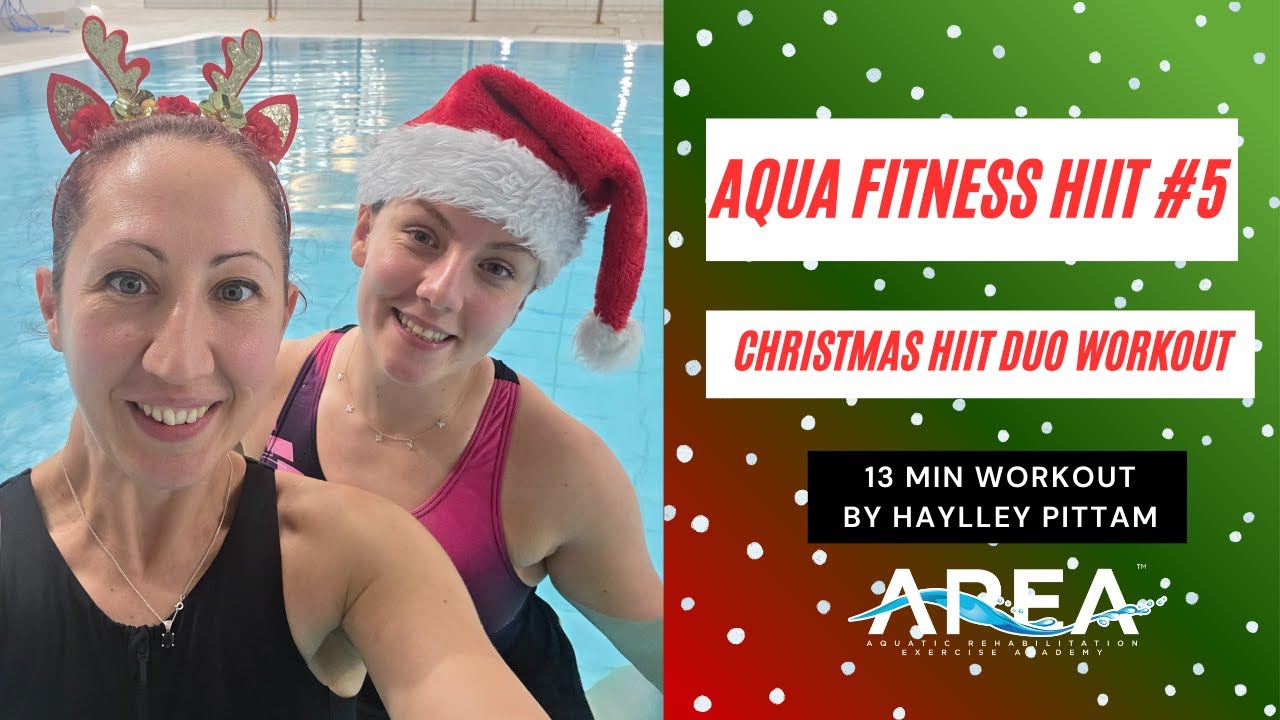 Christmas Aqua Fitness HIIT Duo Workout- Bitesize Fitness - YouTube