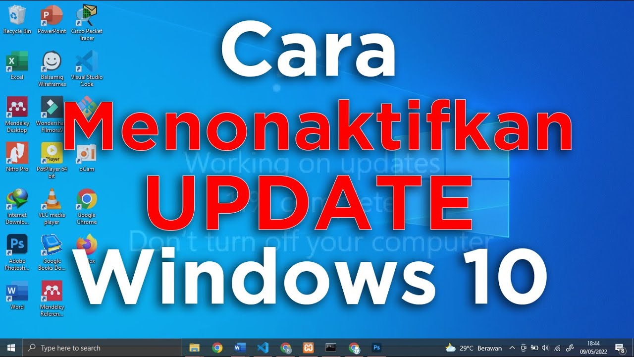 Cara Menonaktifkan Update Windows 10 Terbaru 2022 Youtube