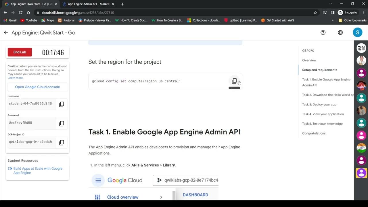 App Engine: Qwik Start - Go | GSP070 | GoogleCloud - YouTube