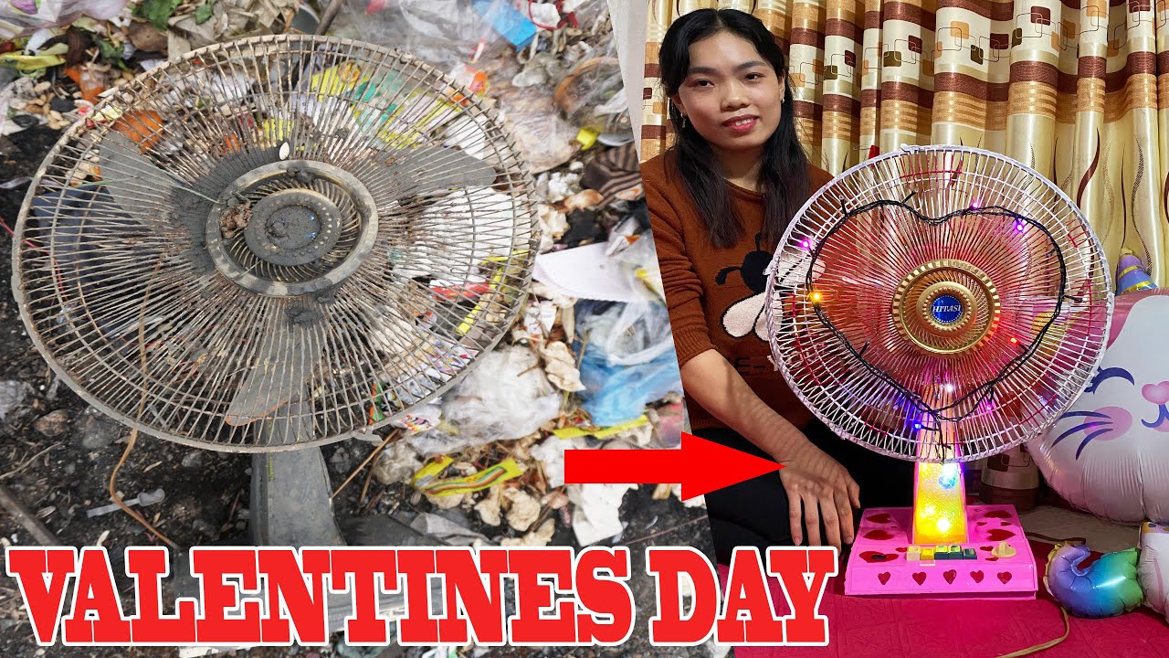 Girl Restoration Fan Old💚Happy valentines day ️ I restored the old fan ...