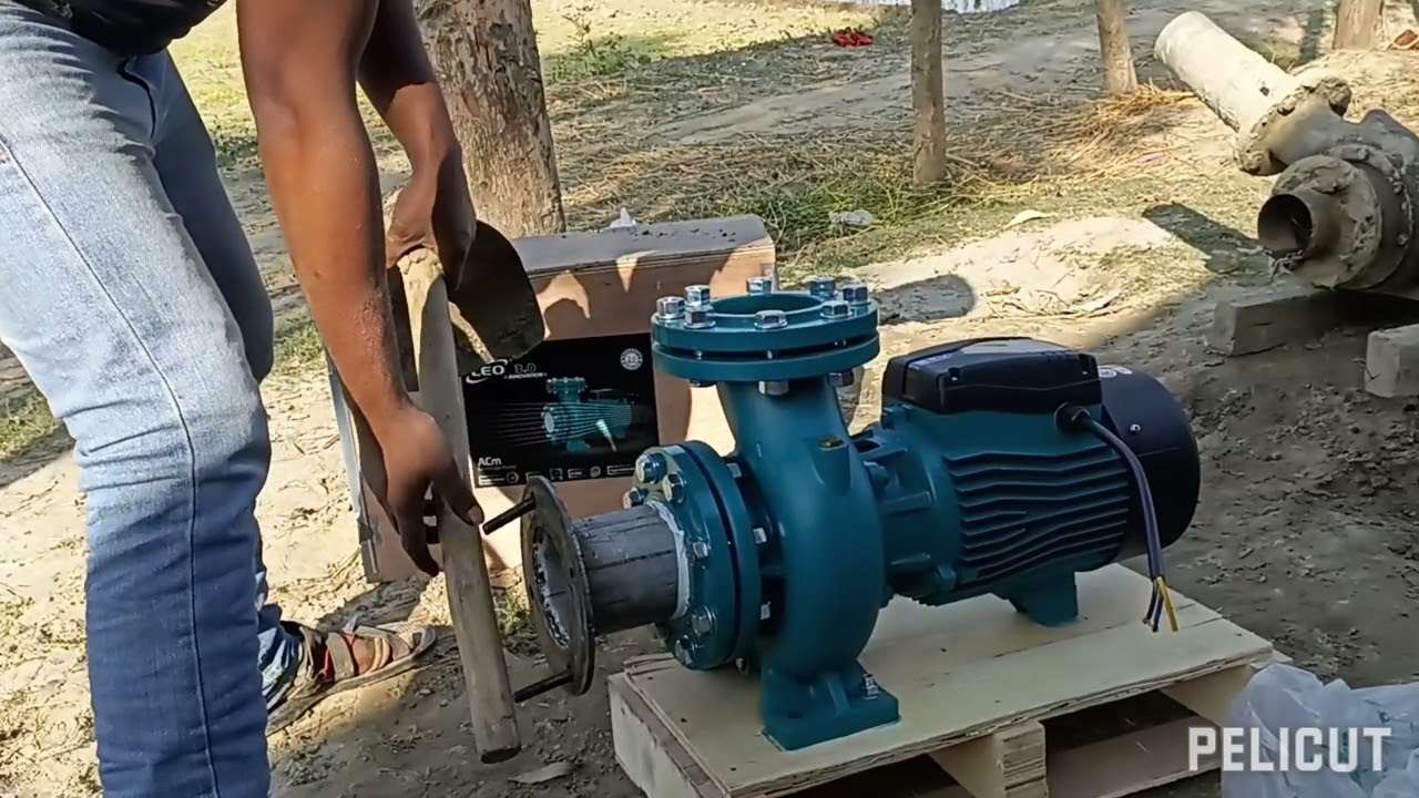 installation Leo 5.5hp 4" delivery irrigation pump | ৫.৫ ঘোড়া লিও সেচ ...