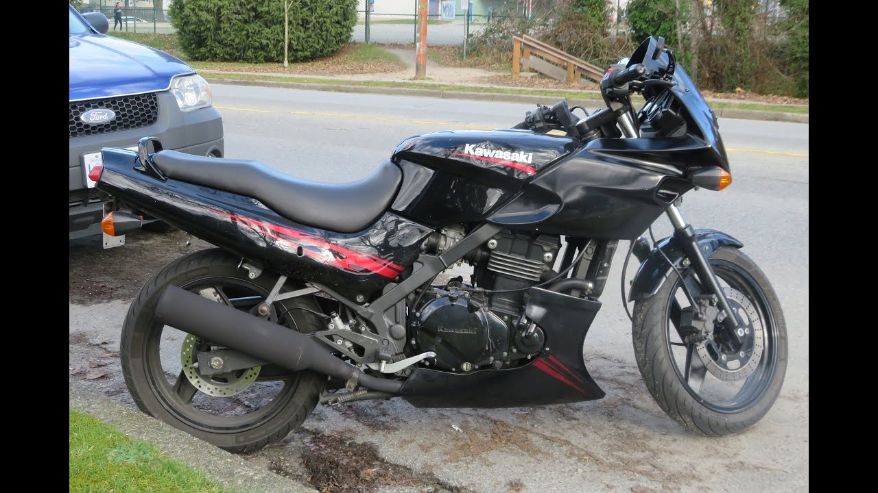 The sound of my 2008 Kawasaki EX500 (Ninja 500R). - YouTube