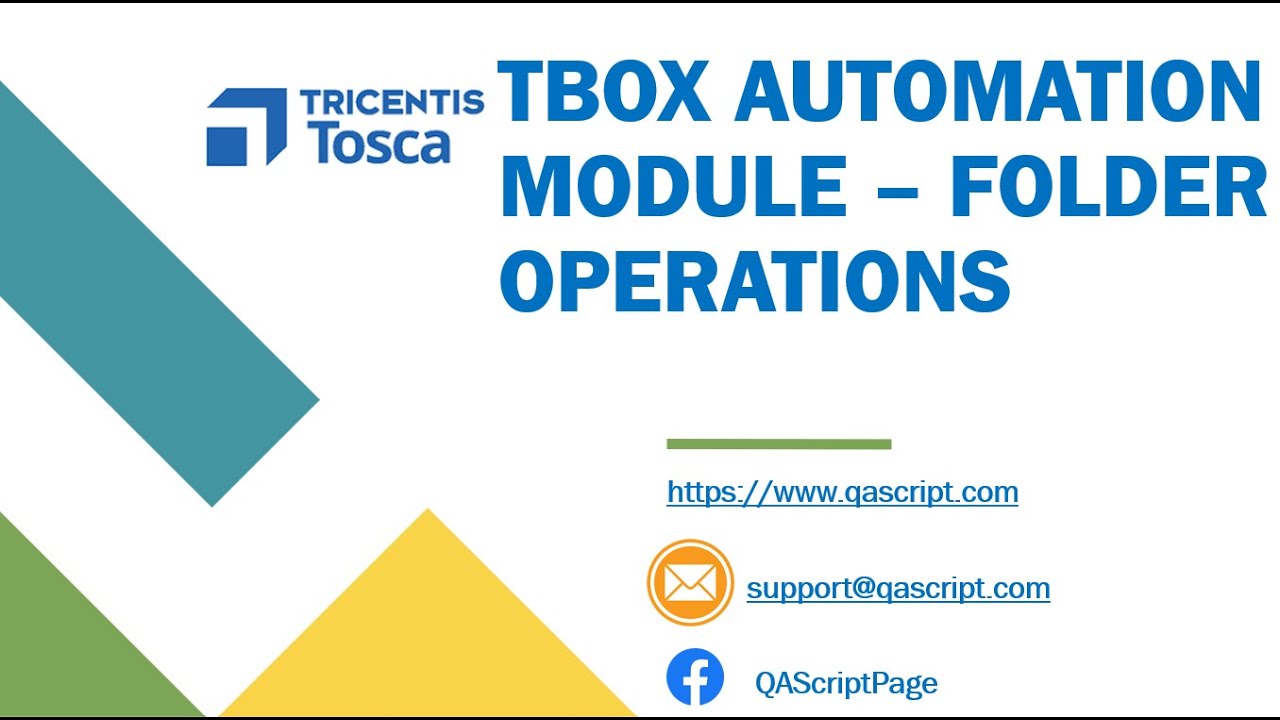 Tosca Tutorial | Lesson 12 - Performing Folder Operations | TBox ... Tosca Tutorial | Lesson 12 - Performing Folder Operations | TBox ...