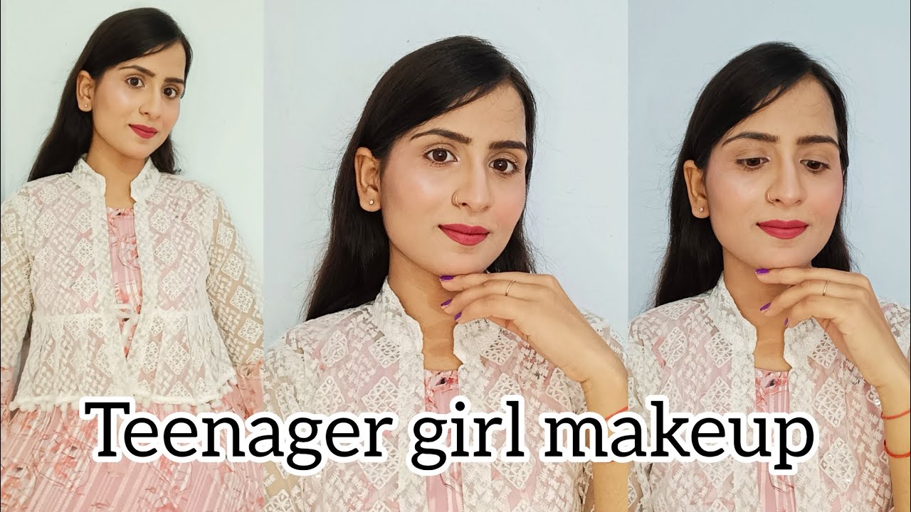 teenager girl makeup look #makeup #teenagers #simplemakeup - YouTube