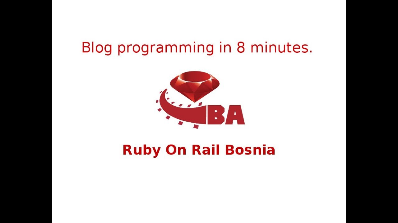 Build Blog in 8 minutes with Ruby On Rails Ruby 2.4.2 Rails 5.1.4 - YouTube