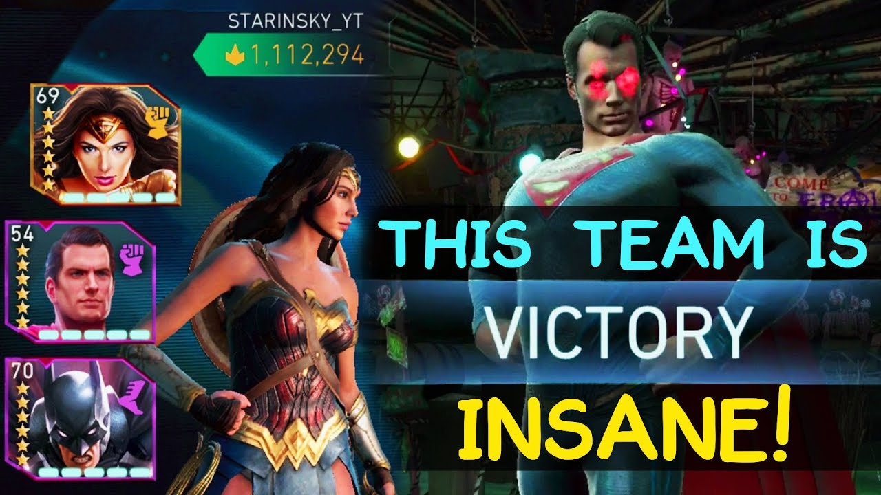 Injustice 2 Mobile. BEST Justice League Team Gameplay. Superman is ...