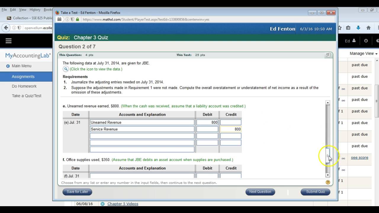 Over- or Understated Net Income - YouTube