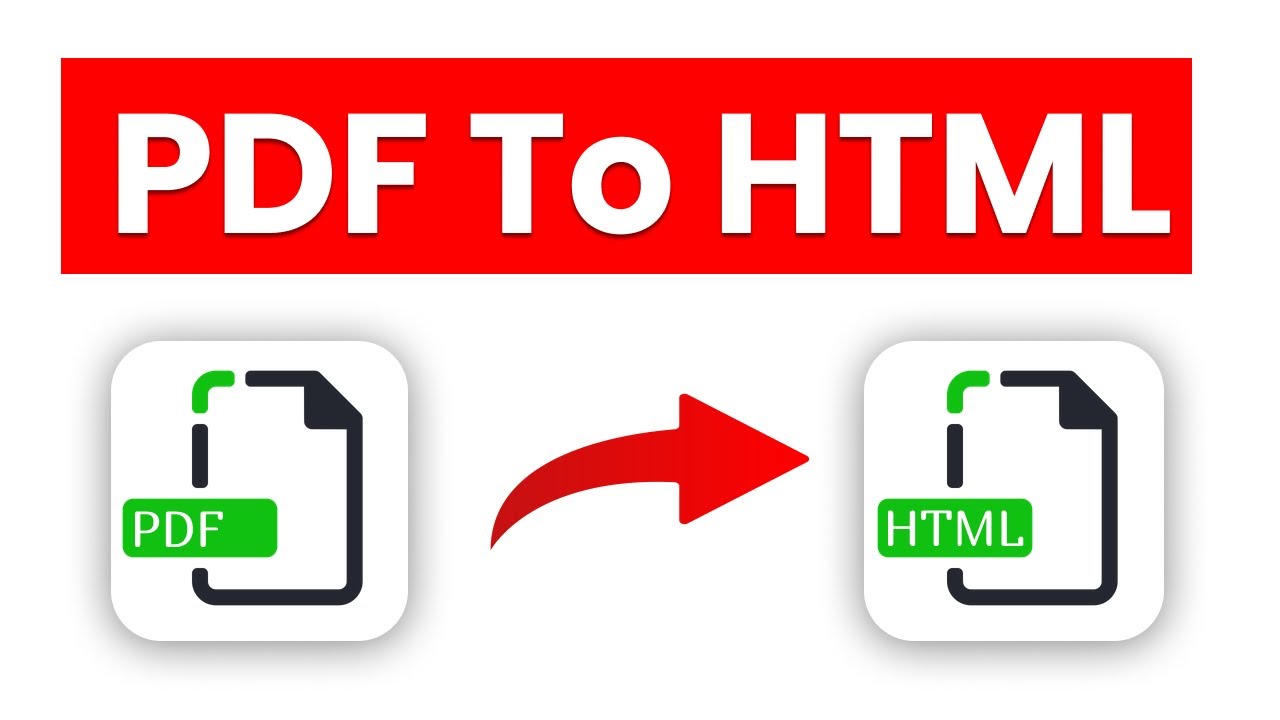 How to convert PDF to HTML | how to convert pdf to html web pages - YouTube