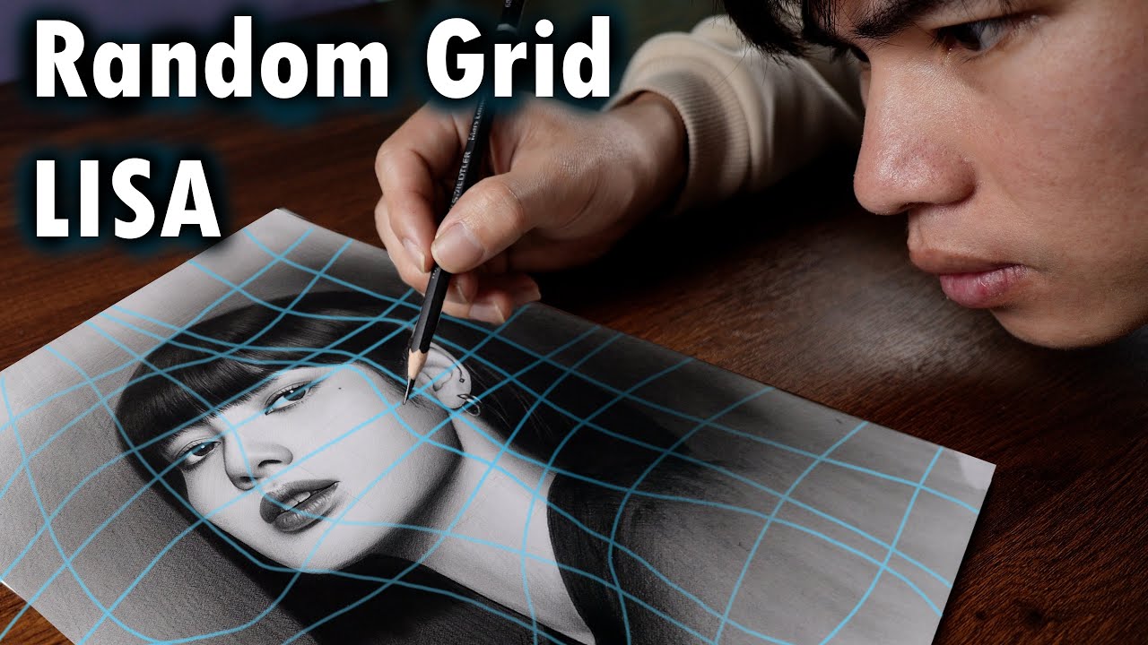 A Funny Drawing of LISA on a Random Grid - DP ART - YouTube