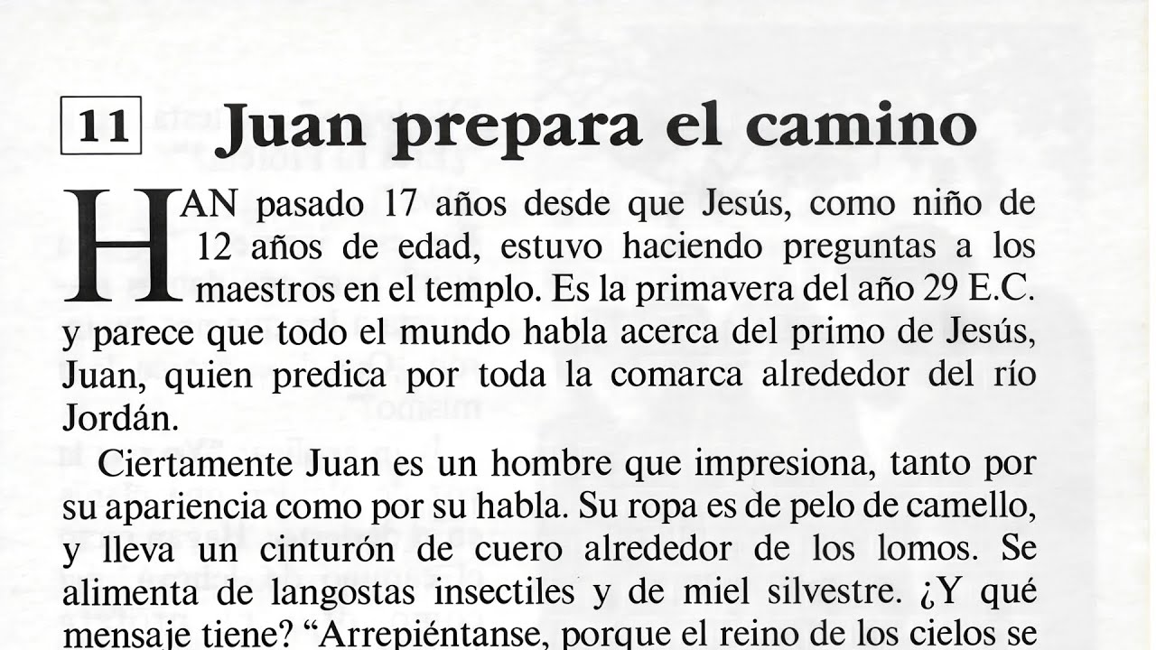Capítulo 11: Juan prepara el camino - YouTube
