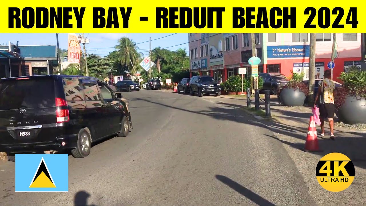 Gros Islet main road To Reduit Beach Rodney Bay Saint Lucia - YouTube