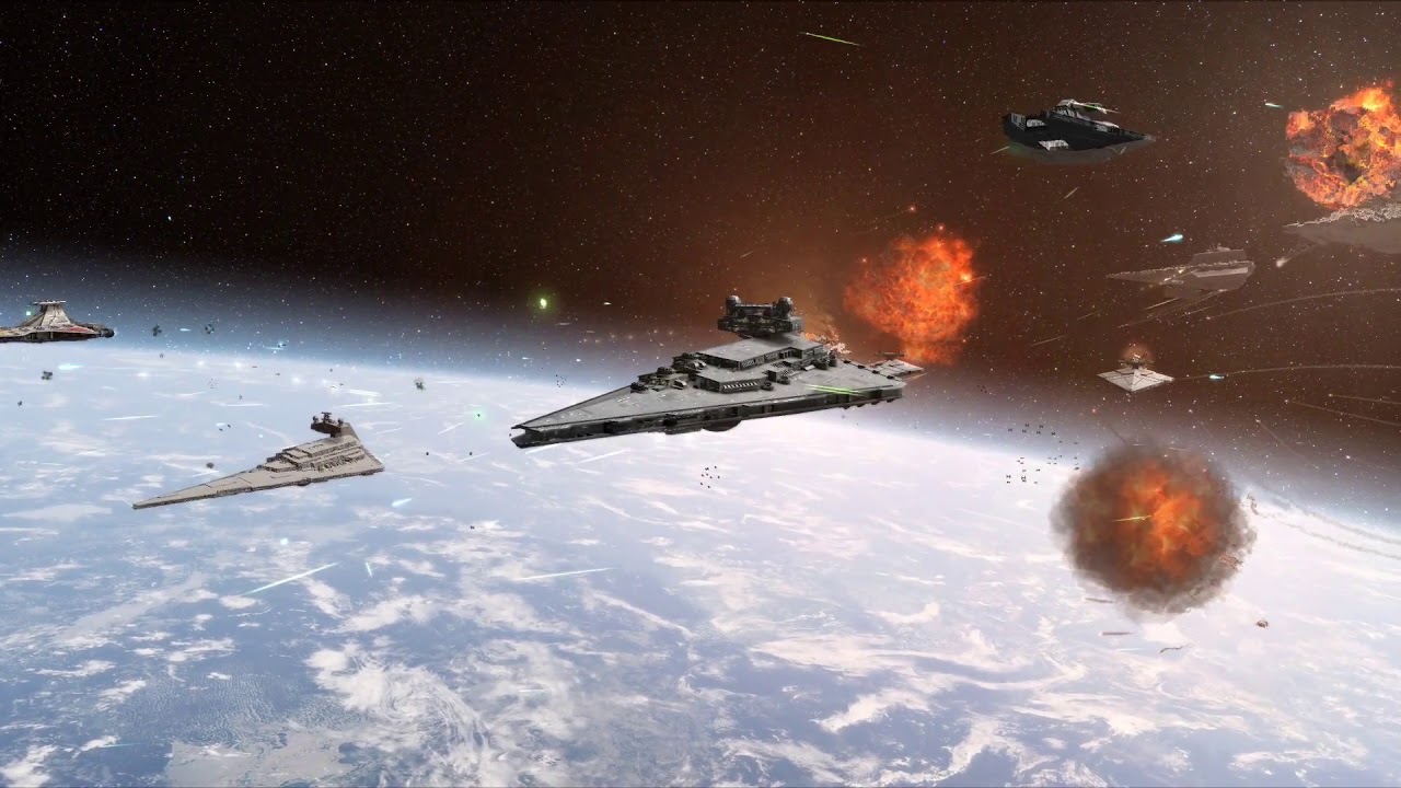 Epic Star Wars Space Battle | Star Wars: Empire at War [HD] - YouTube