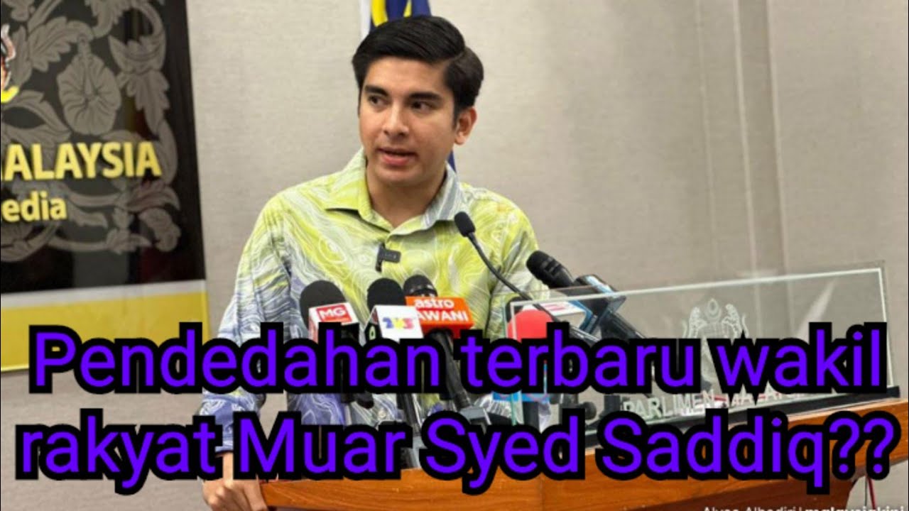 UCAPAN dashyat wakil rakyat Muar Syed Saddiq?? Anwar terima ucapan ...