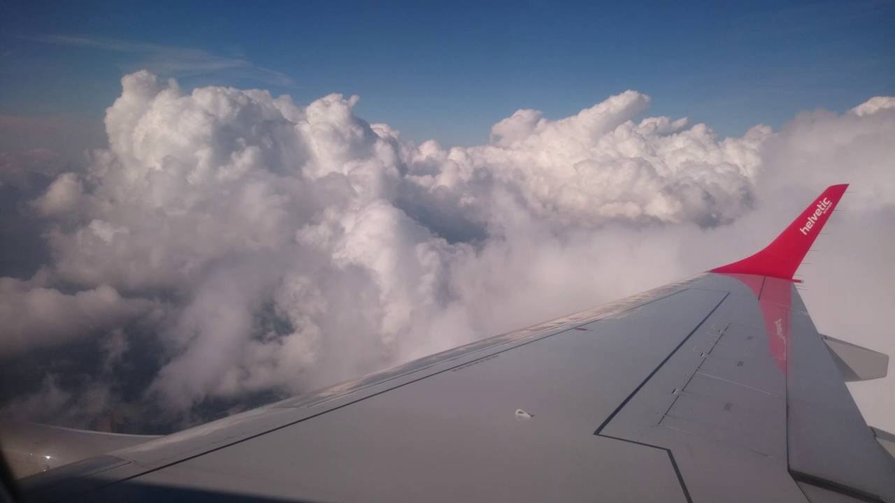 Flying through clouds with turbulence - YouTube
