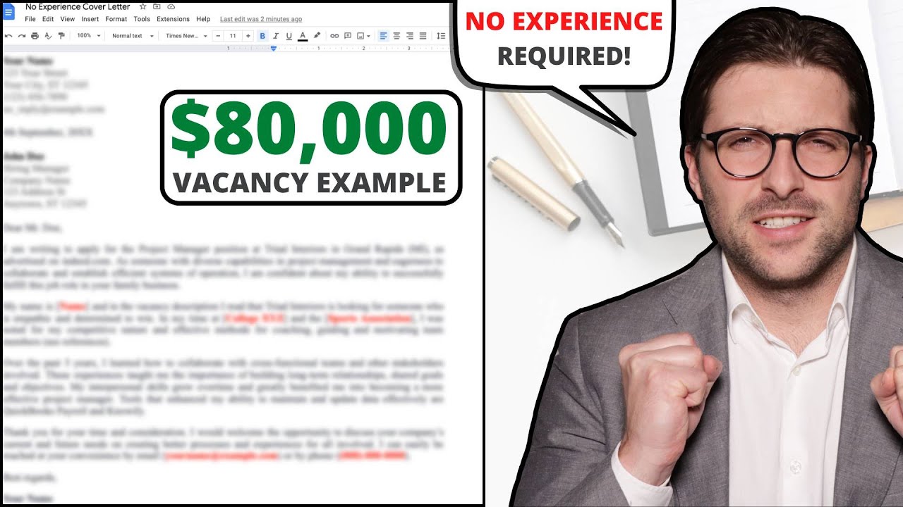 How To Write THE PERFECT Cover Letter (2024) | [Example Included] - YouTube