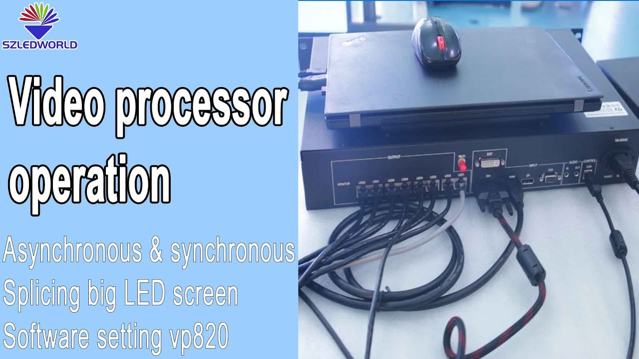 video processor operation 4k led wall display screen with software for ...