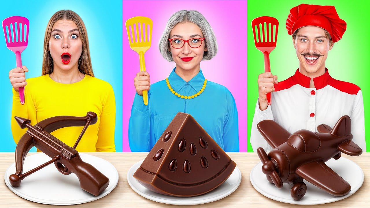 Wednesday vs Grandma Cooking Challenge | Kitchen Battle with Food by ...