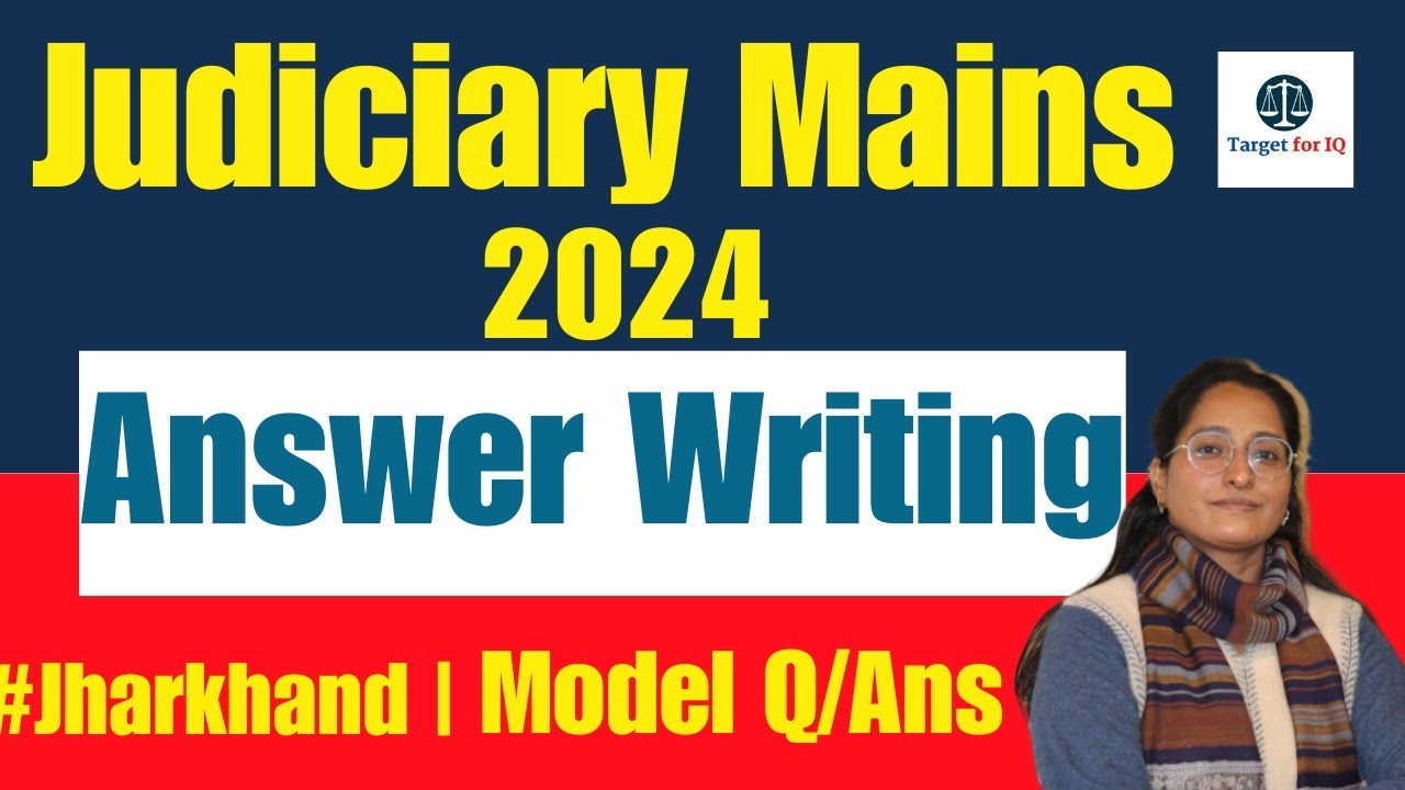 Judiciary Mains 2024 Answer Writing | Jharkhand Civil Judge 2024 ...