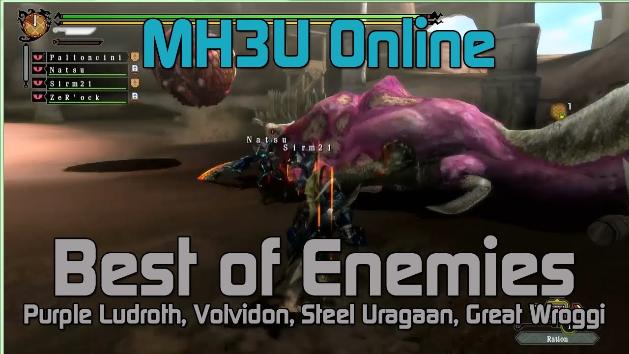 [MH3U] Monster Hunter 3 Ultimate - HR8 Best of Enemies - YouTube