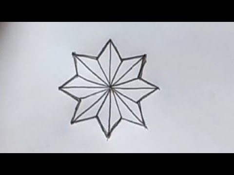 Easy tutorial:drawing a simple star shape - YouTube