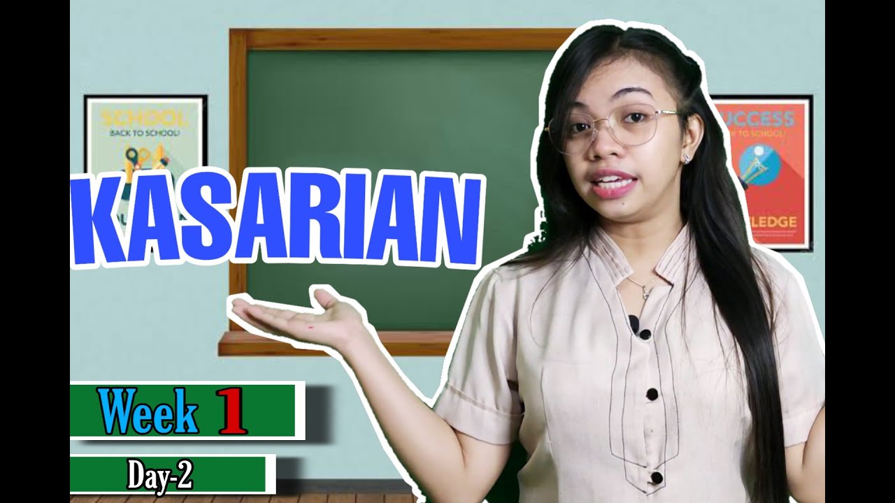 Week 1 Day 2 KASARIAN (KINDERGARTEN LESSON) - YouTube