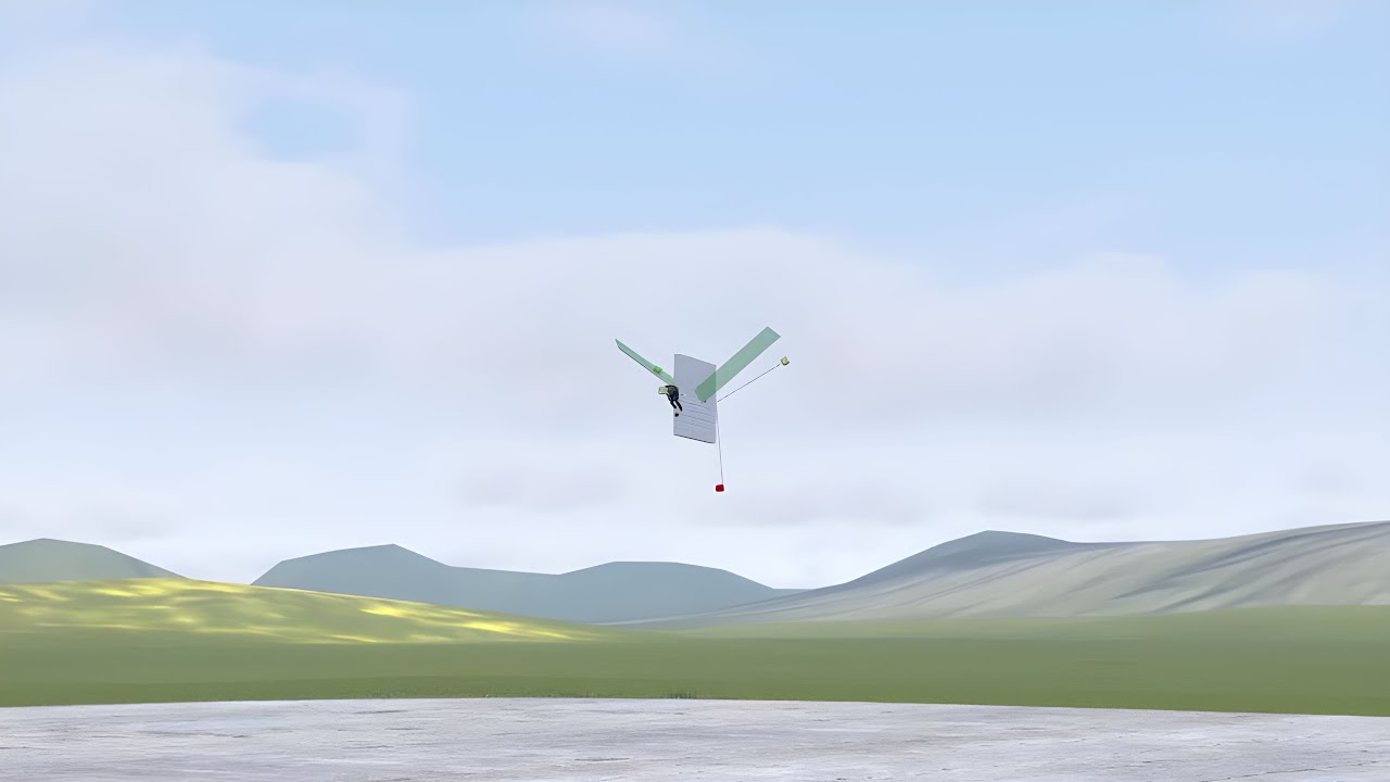 GMOD | Tail-less VTOL Ornithopter | Insect inspired flight - YouTube