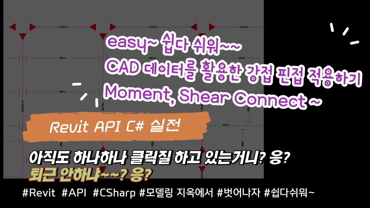 [Revit API C#] 강/핀접 표현하기[2D Symbol Moment/Share Connection] - YouTube