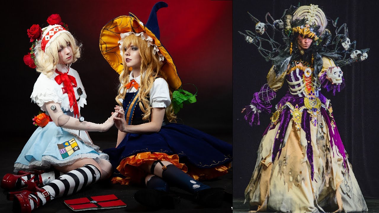 Touhou Alice and Marissa Halloween Cosplay, Sakizou Art Necromancer ...