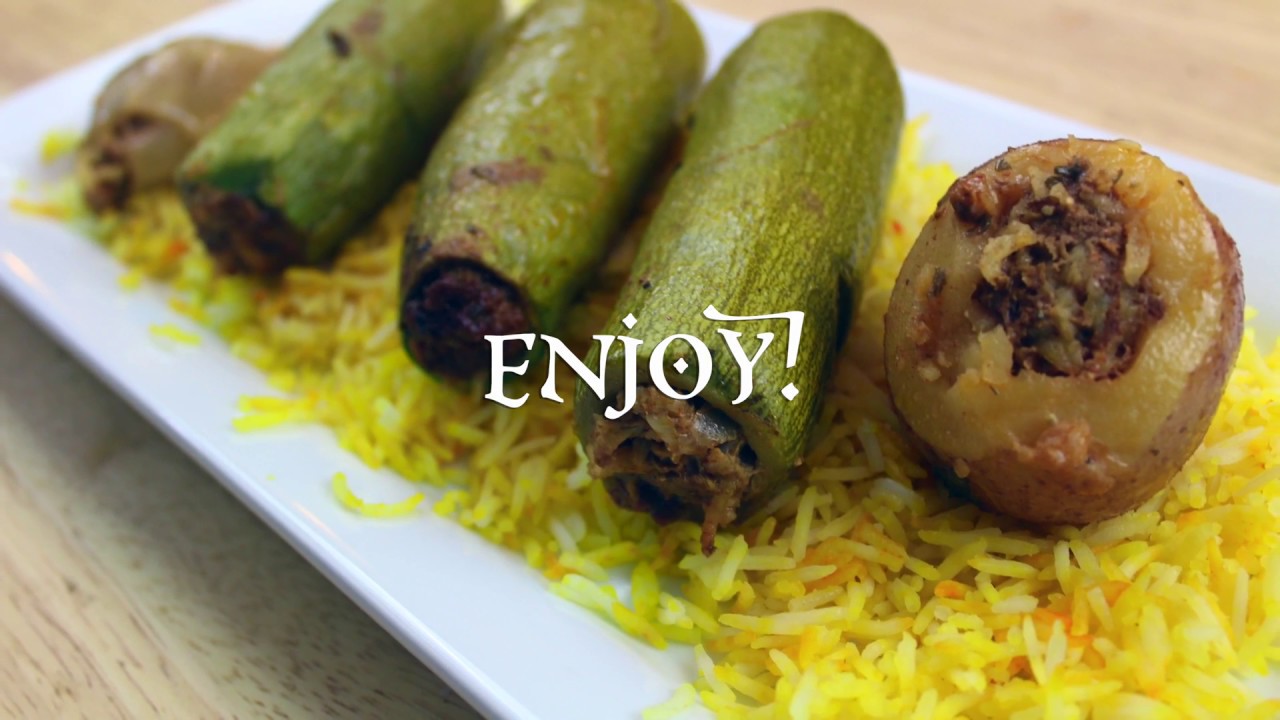 Malfoof and Kusa (stuffed cabbage and squash) - YouTube