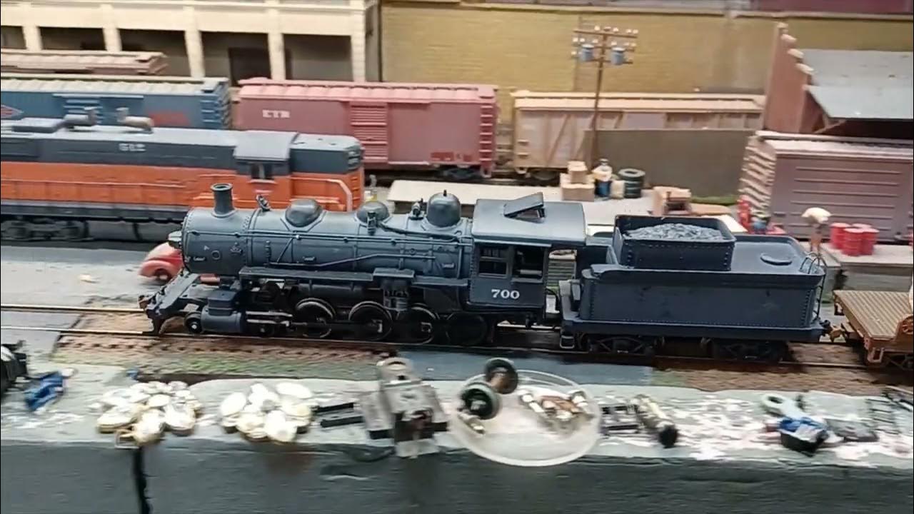ho scale 4-8- 0 steam locomotive kitbash update and a Milwaukee road log train - YouTube