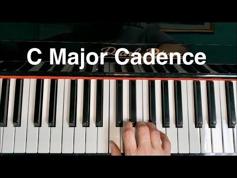 C Major Cadence on Piano I-IV-I-V-I - YouTube
