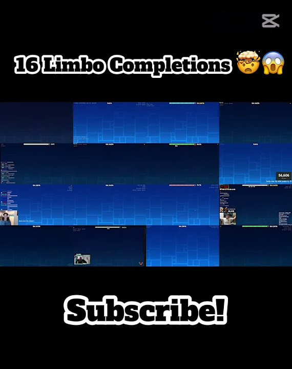 16 Limbo Completions 😱 #geometrydash - YouTube