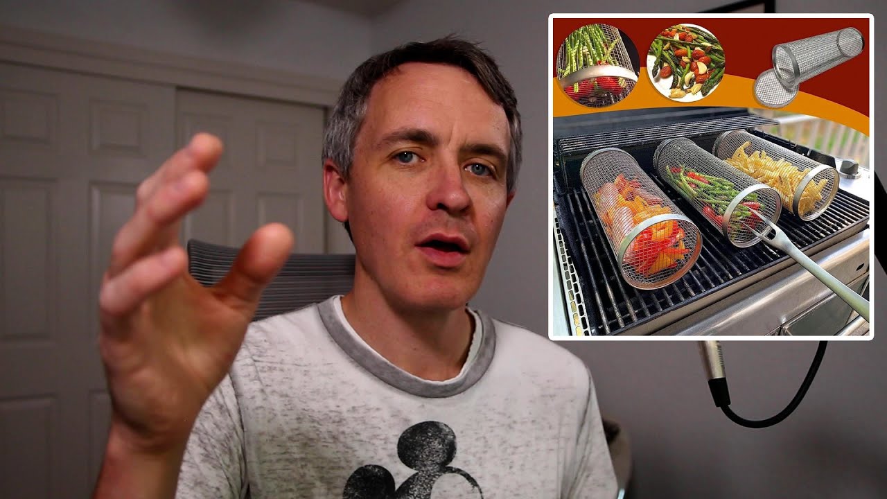 Rolling BBQ Grill Basket Facebook Ad: Scam or Legit? - YouTube