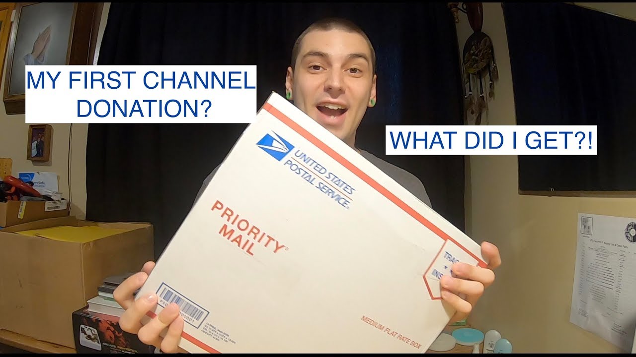 My First Channel Donation?! / Package From A Subscriber! - YouTube