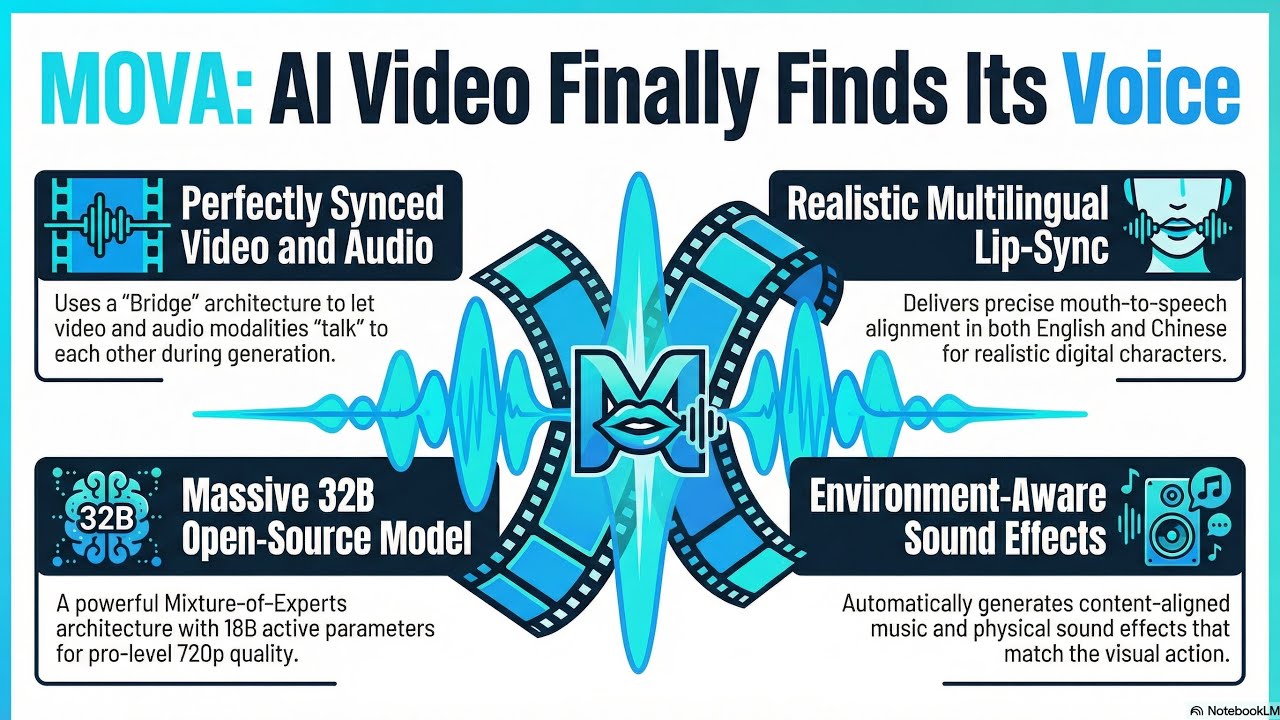 MOVA: A Foundation Model for Synchronized Video-Audio Generation - YouTube