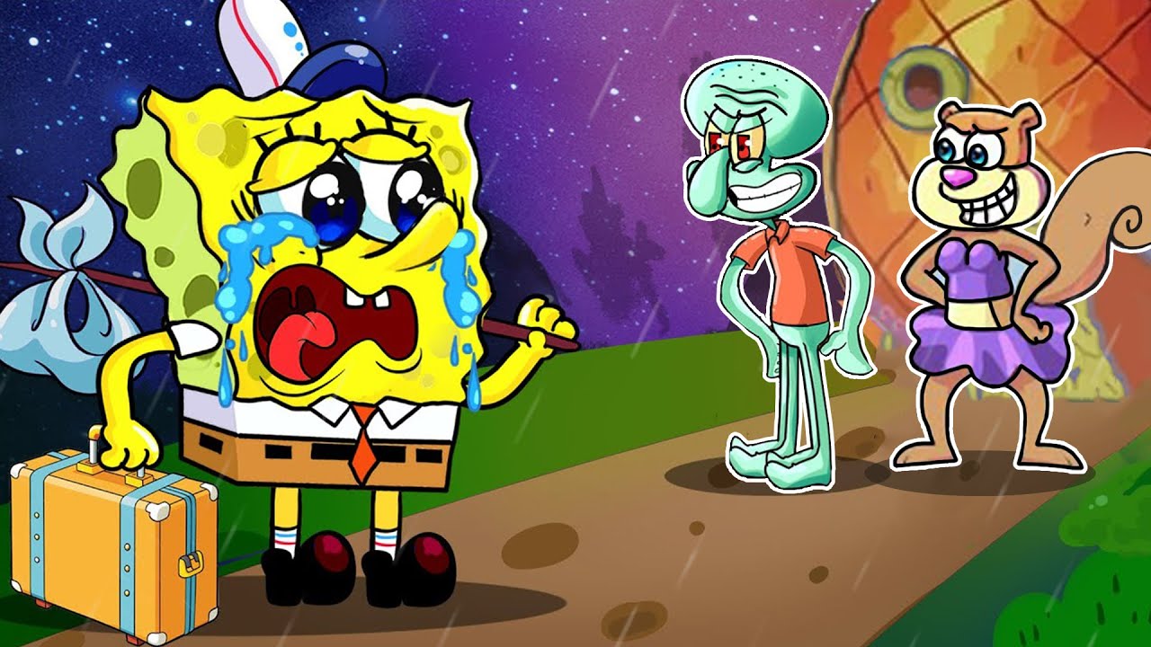 OH NO! Spongebob returns home but Sandy is bad !!? Sad Story Spongebob ...