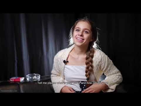 Pretty Belarusian girl Irina smoking and giving an interview about her first time smoking 2020