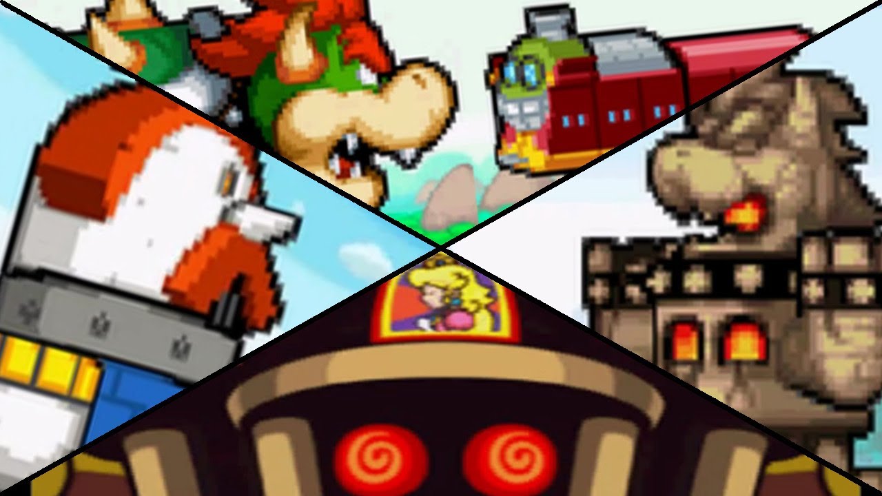 Mario & Luigi: Bowser's Inside Story - All Giant Boss Battles - YouTube