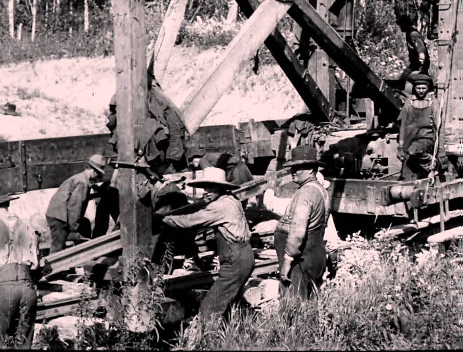 The Building of a Transcontinental Railway in Canada (1910) - YouTube