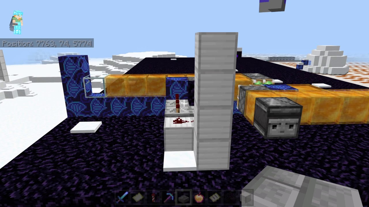 Bedrock flying machine Turorial using Honey 🍯 blocks - YouTube