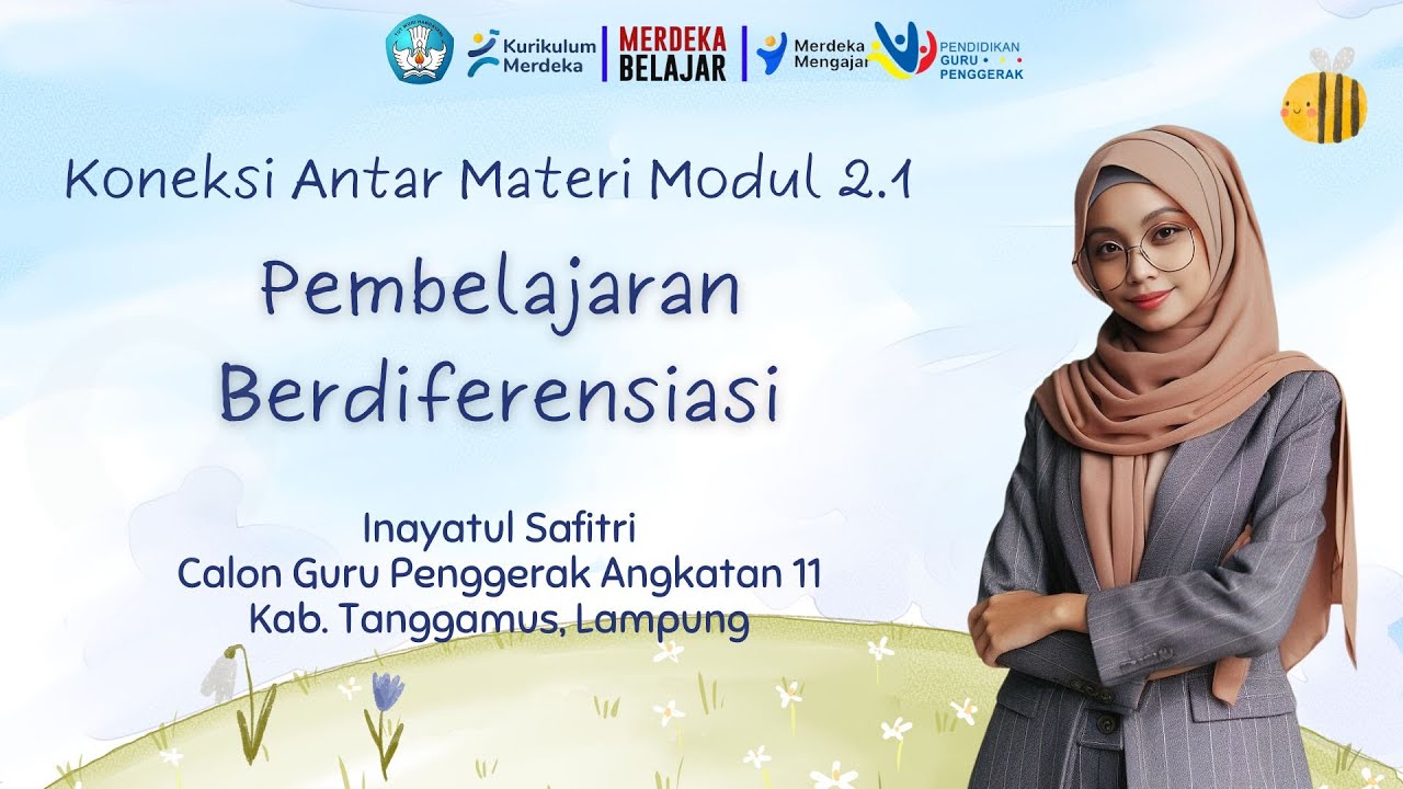 Koneksi Antar Materi Modul 2.1 Pembelajaran Berdifensiasi - YouTube