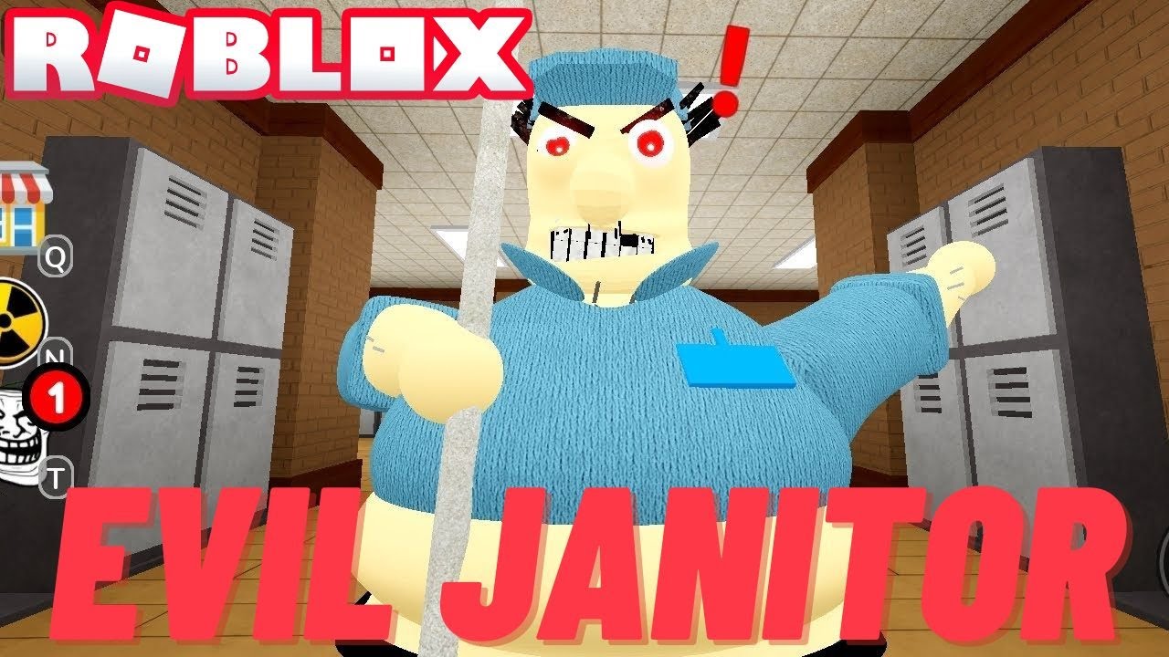 roblox escape the evil janitor - YouTube