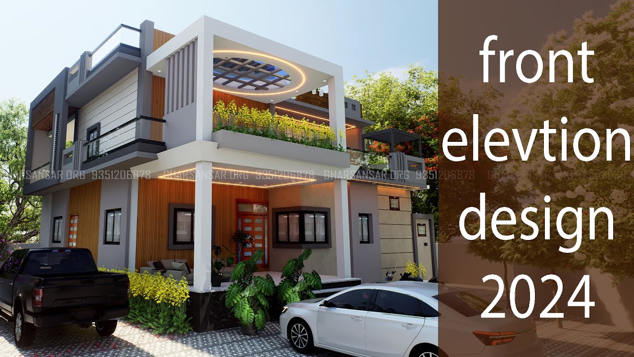 Realistic Home Animation Video // Front Elevation // Ghar Sansar ...