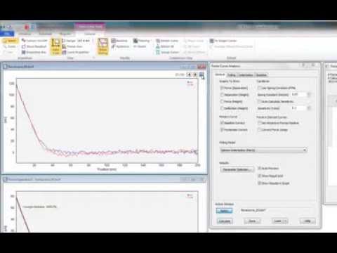 How to Perform AFM Force Curve Analysis in the SPIP™Software - YouTube