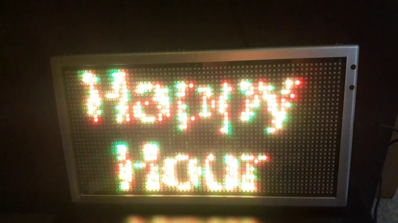 POS System LED Display 2 - YouTube