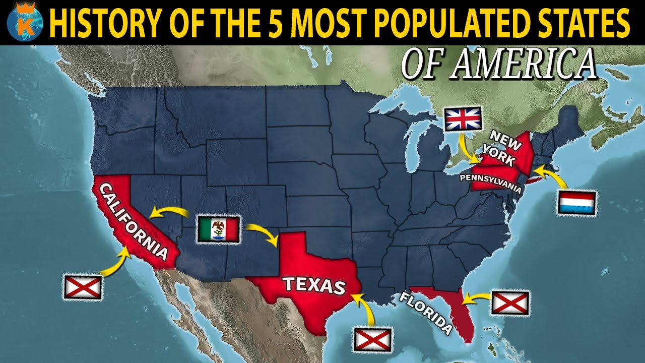 The History of California, Texas, Florida, New York & Pennsylvania ...