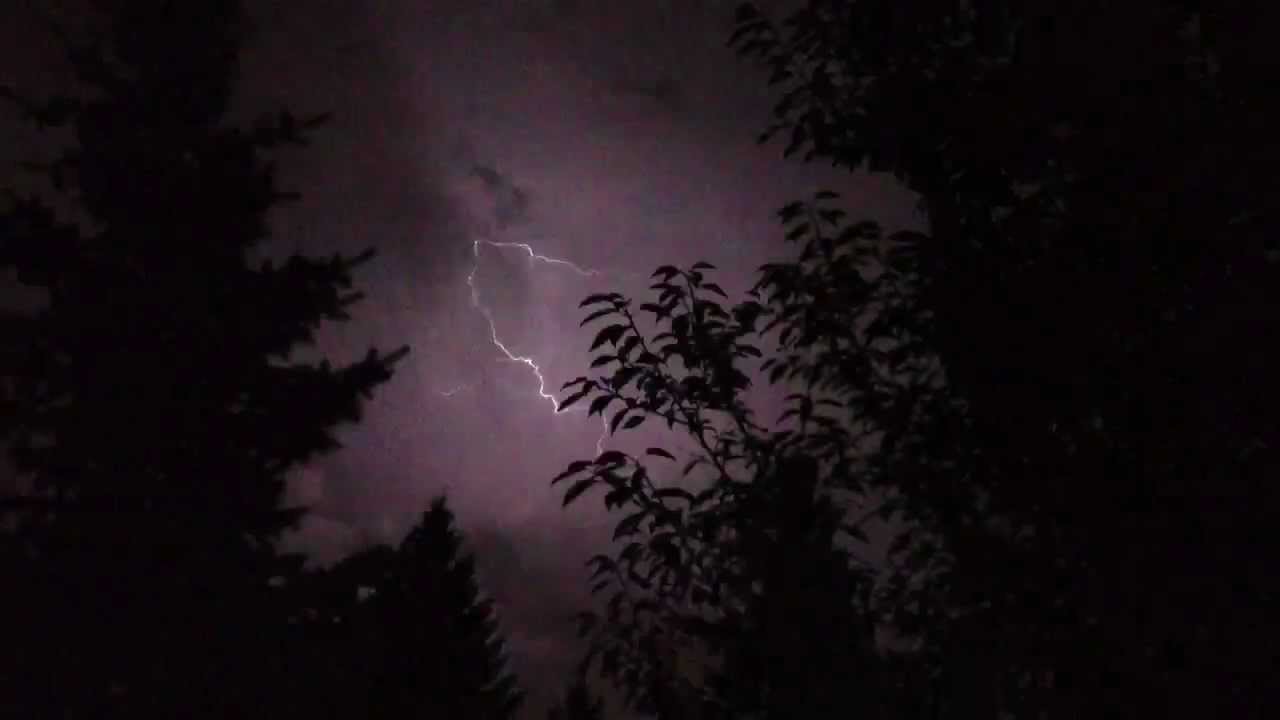 Calgary EXTREME silent lightning storm - August 12 2012 - YouTube