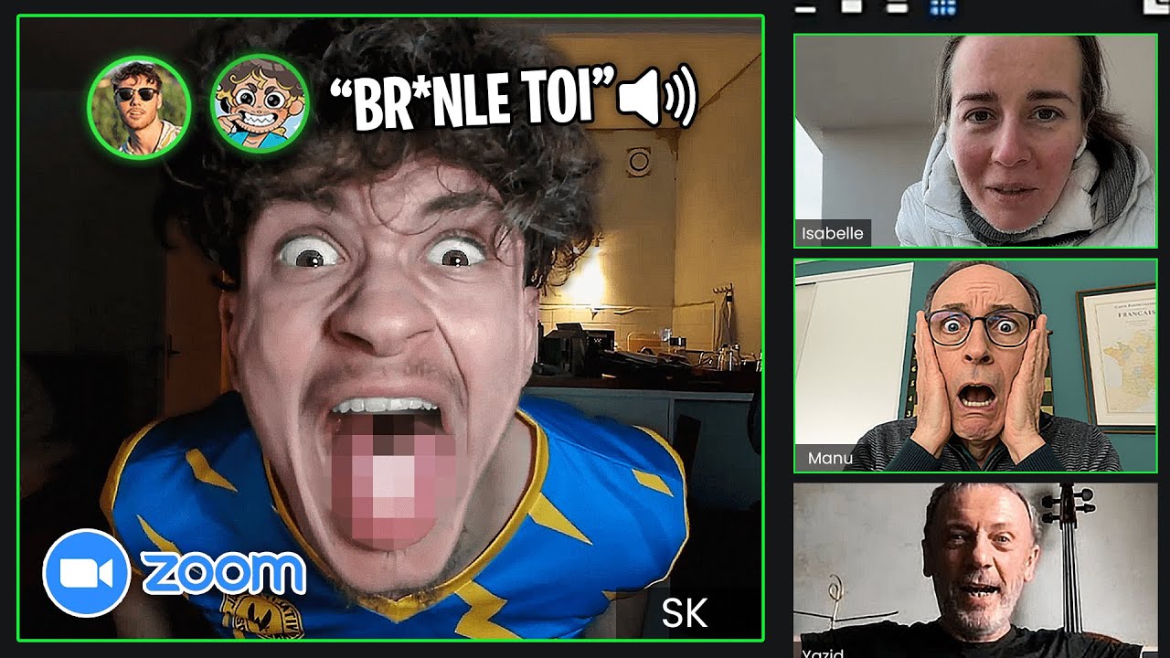 On a TROLL des Profs sur ZOOM.. ☠️ - YouTube