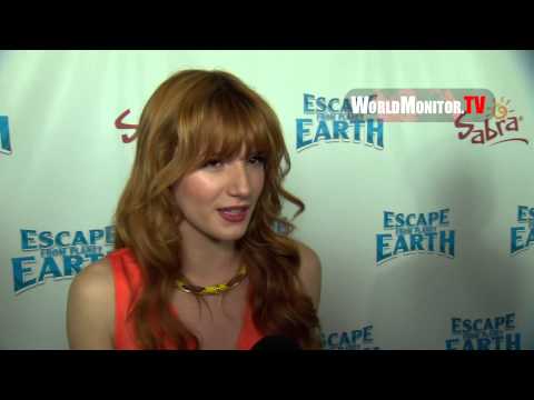 Bella Thorne interviewed at 'Escape from Planet Earth' film premiere